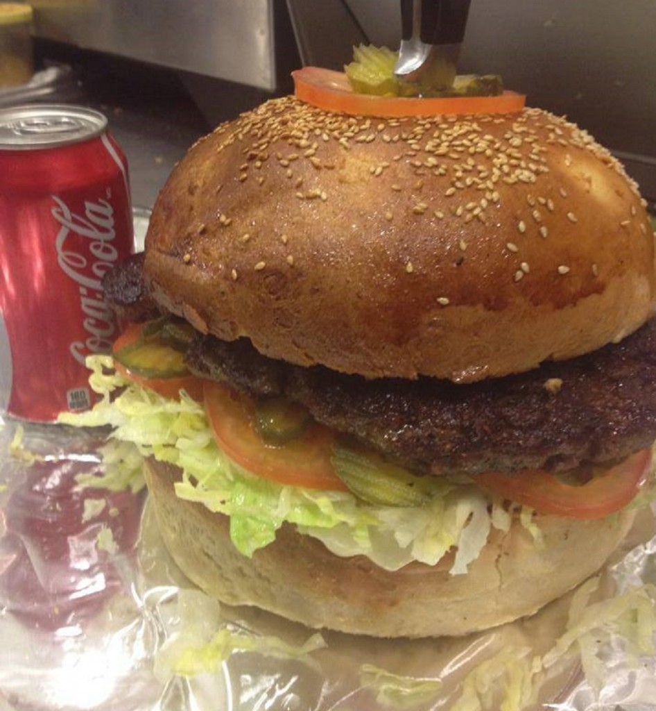 Bernie & The Boys Bistro's "Mammoth" Burger Challenge - FoodChallenges ...