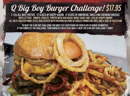 Q Pub and Grill's "Big Boy" Burger Challenge (Darien) - FoodChallenges ...